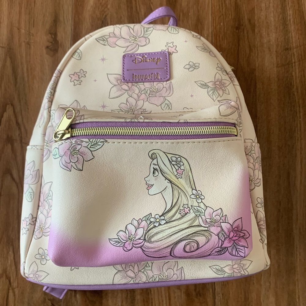 Loungefly Disney Tangled Rapunzel Sketch Floral Mini … - Gem